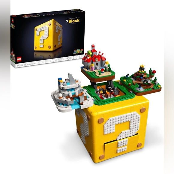 Lego | Toys | Lego Super Mario 64 Question Mark Block 7395 3d Model Set ...
